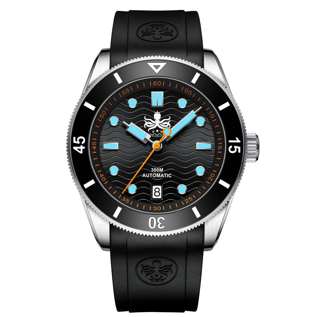 PHOIBOS WAVE MASTER PY010CR 300M Automatic Dive Watch Black – Time-Tec ...